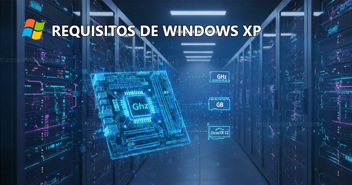 Requisitos Windows XP: Hardware Minimo, RAM, CPU y Soporte SP3